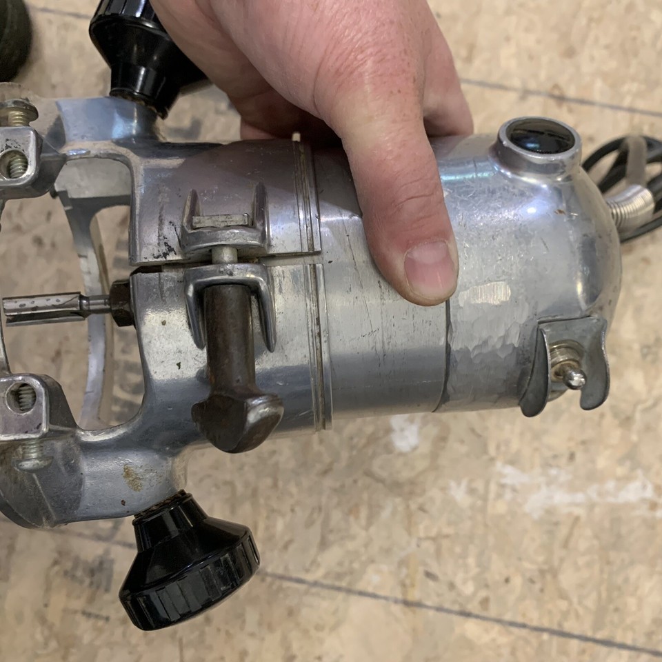 Vintage Porter Cable Router Model 100-M Motor with 100-B Base Tested ...