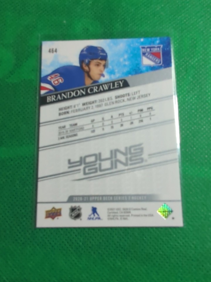 2020 Upper Deck #464 Brandon Crawley Mint Young Guns | eBay
