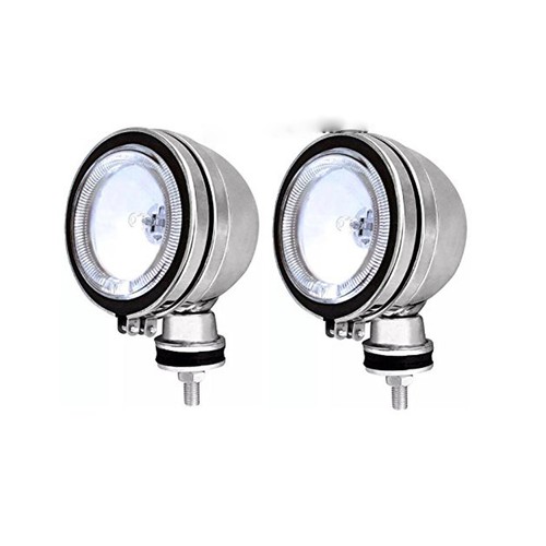 2 x 4" CAR SPOTLIGHTS CHROME WHITE 12V Fog SPOT LIGHTS | eBay UK