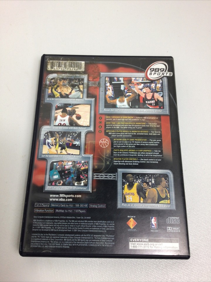 NBA ShootOut 2001 (PlayStation 2, 2001) Complete Tested Working - Free ...