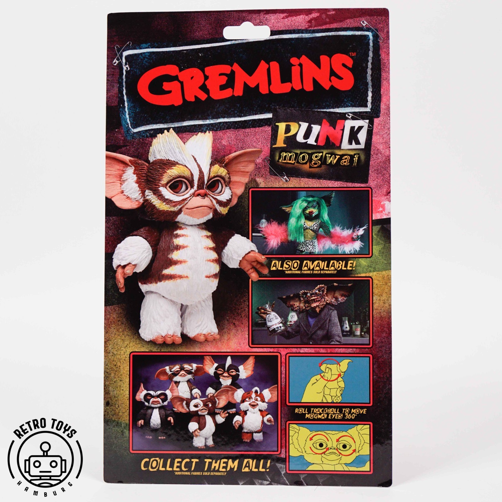 NECA MOGWAI Gremlins 2 Gizmo Punk Mohawk Daffy Lenny George Gremlin ...