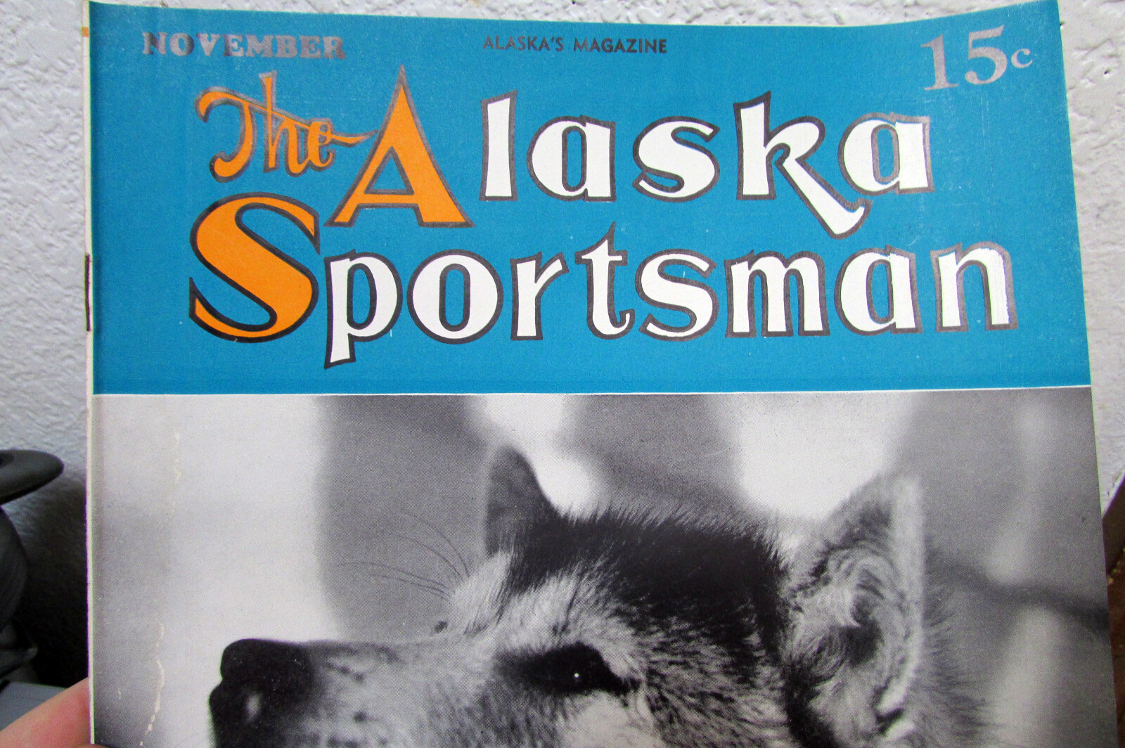 RARE issue vintage November 1938 Alaska Sportsman magazine, great cover ...