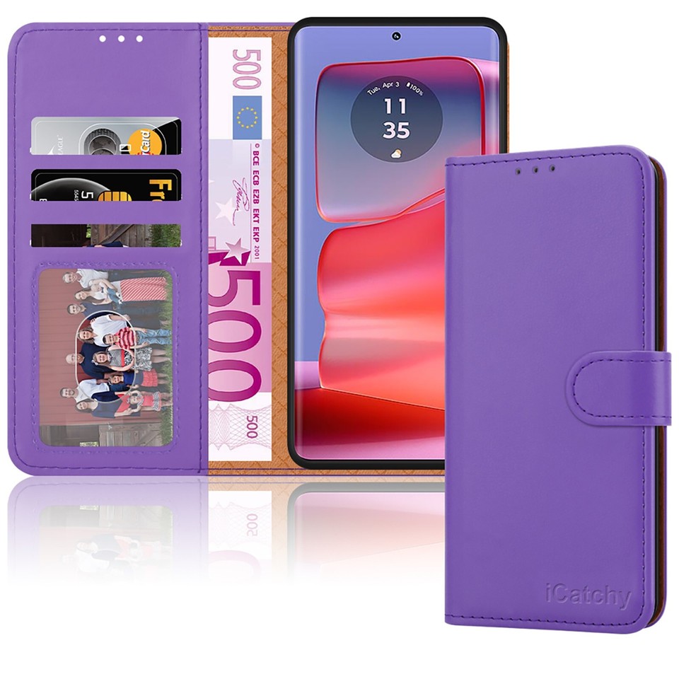 For Motorola Edge 50 Pro 50 Fusion 50 Ultra Case Leather Wallet Flip ...