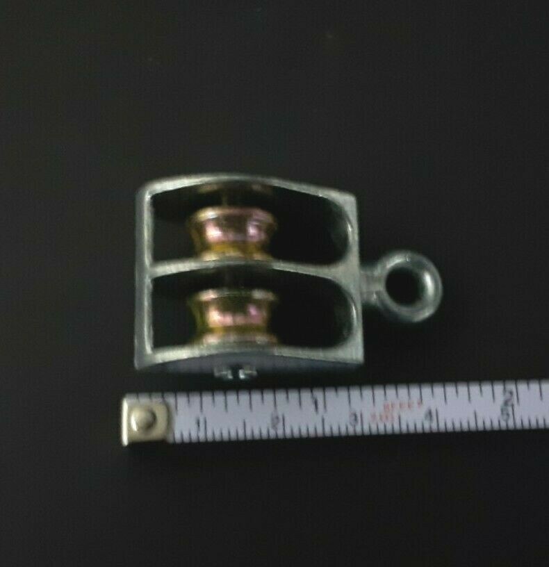 Lt Duty Pulley Micro Double Sheave FIXED EYE Attachment 3/16 inch Max ...
