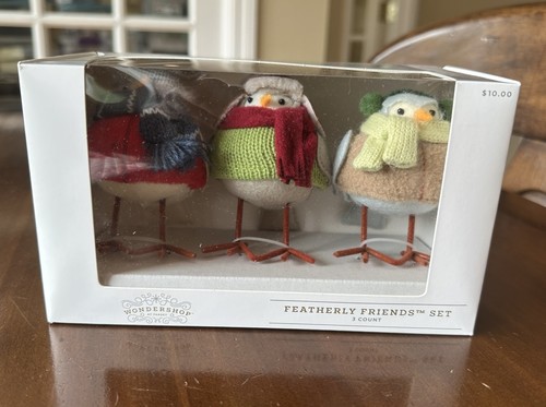 Wondershop Target Featherly Friends 2024 Christmas Felt Birds Set Of 3 ...