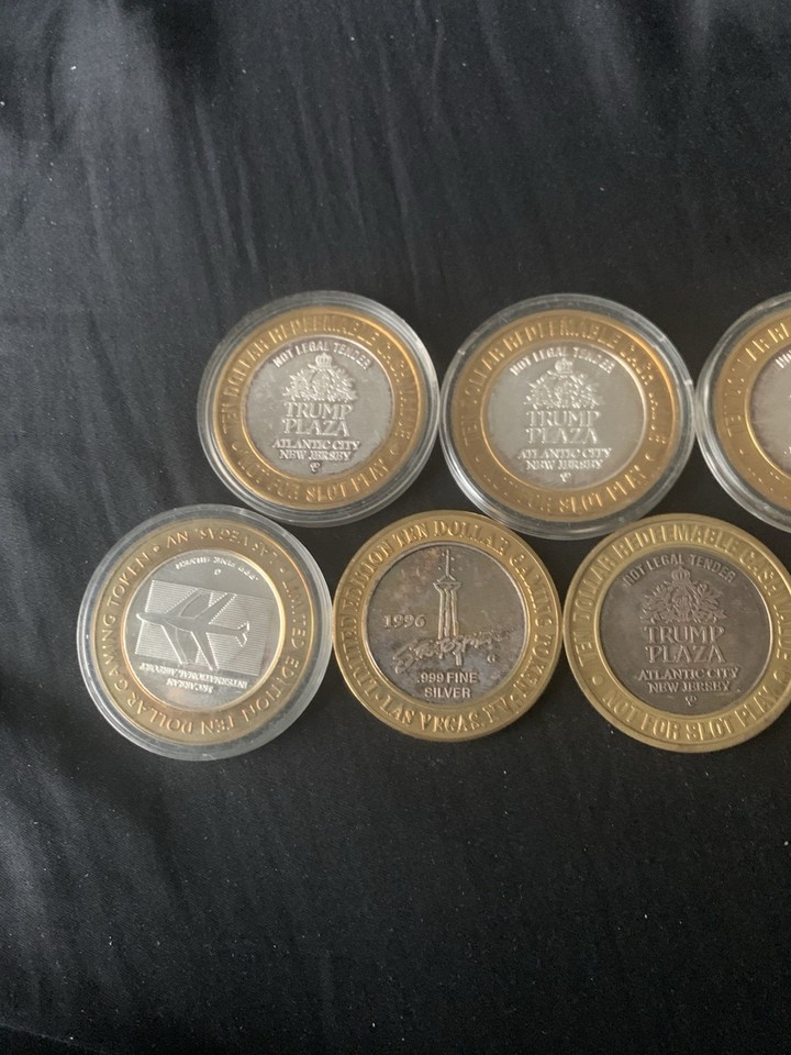 Lot Of 7 Silver Casino Chips (.6 Oz Silver .999 Each) | eBay