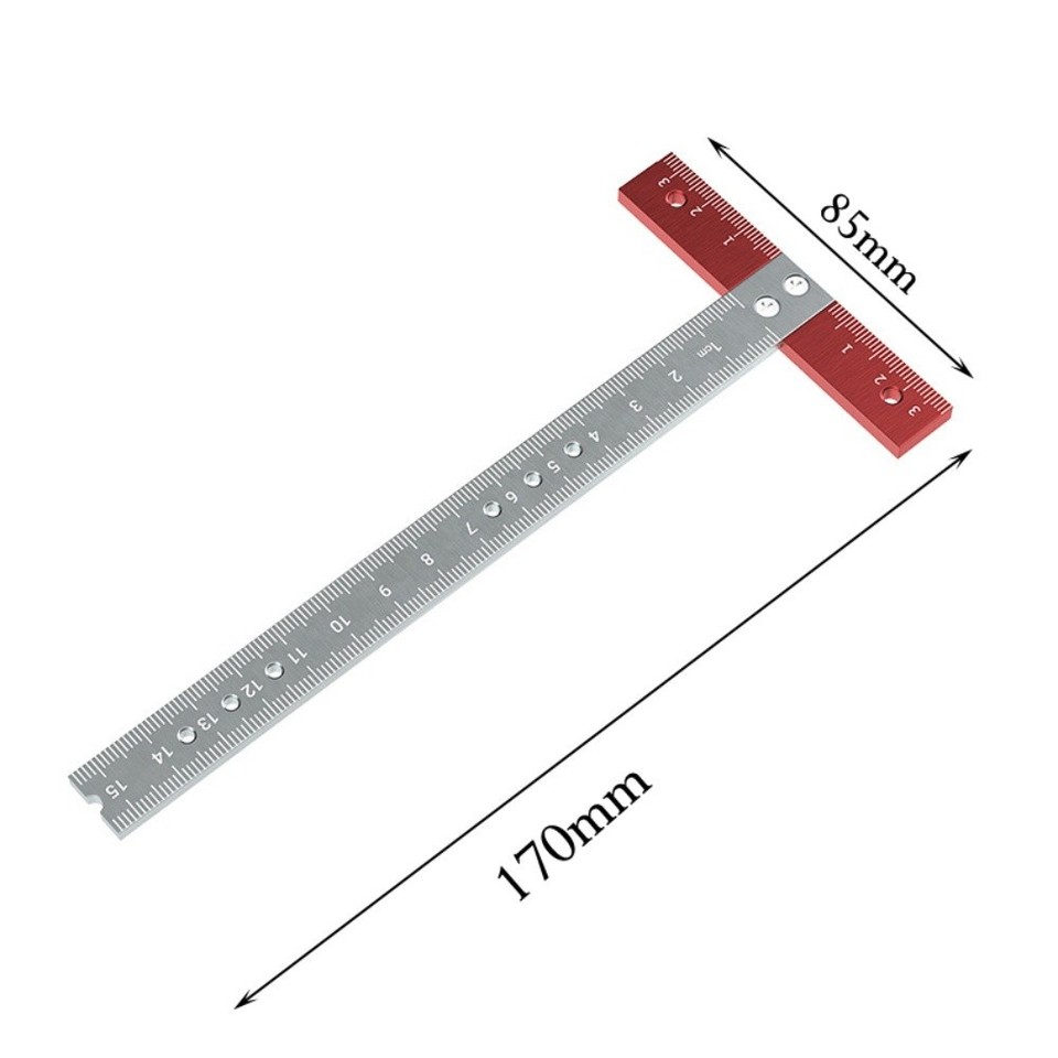 TRuler Aluminum Alloy 170mm T Shaped Marking Gauge for Woodworking ...