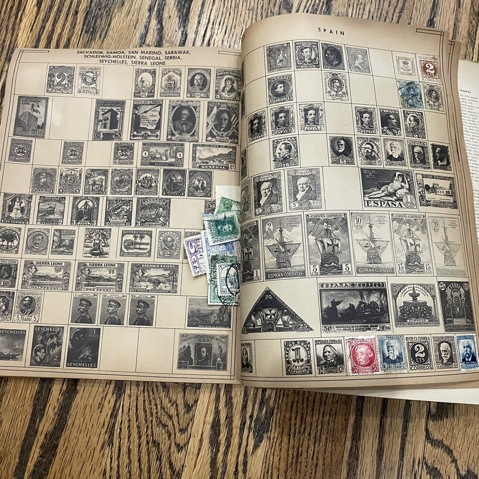 The World Stamp Album With Various Stamps Vintage 1955 | eBay