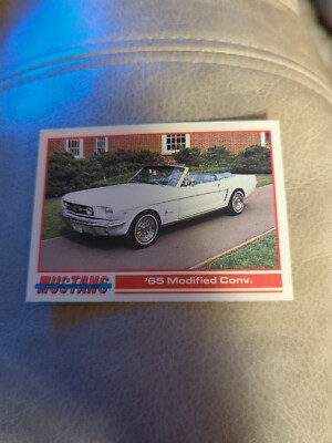 '65 Modified Convertible card #14 - from 1993 "Mustang Cards" set | eBay