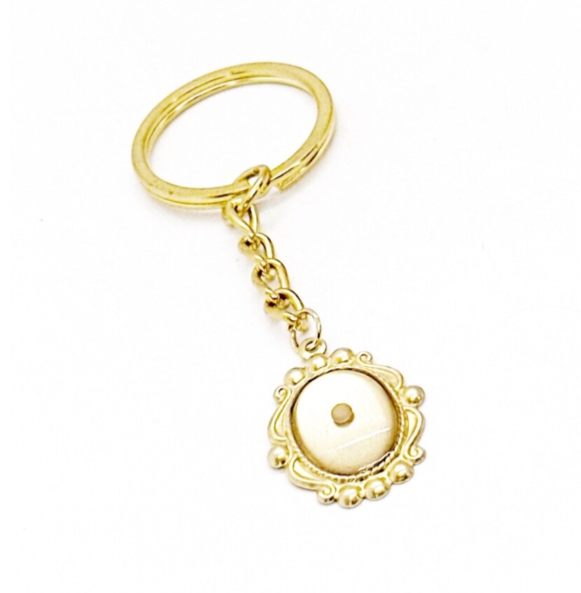 Goldtone Mustard Seed Keychain, Mustard Seed Faith Gift, Oval Mustard ...
