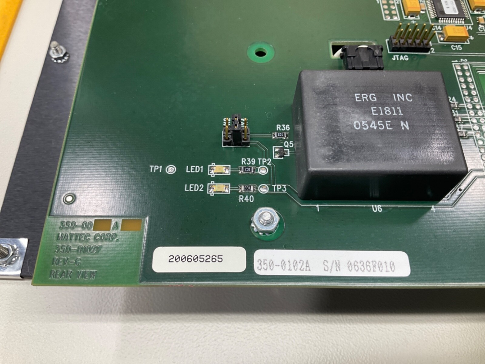 Mattec 561-1056A Interface Control Touch Screen 350-0102A #17C71PR4*IAC ...