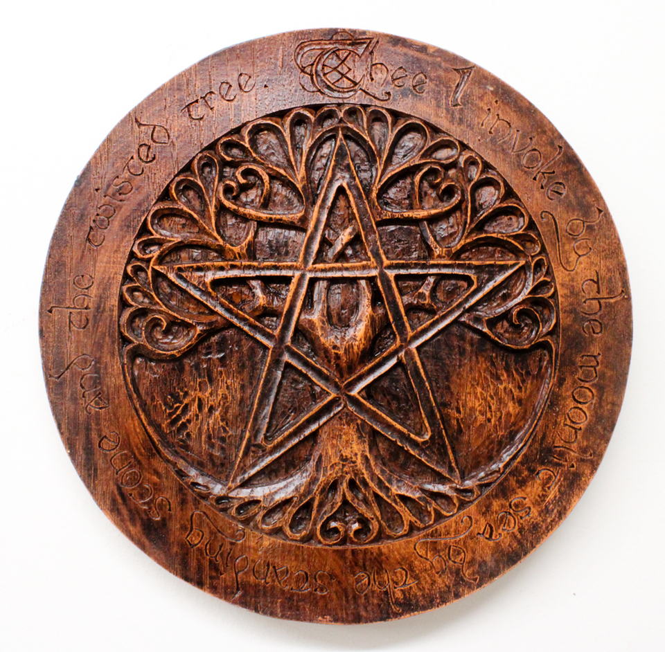 Large Tree Pentacle Plaque - Dryad Designs - Pagan Wicca Wiccan ...