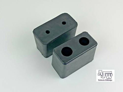 Rubber Buffer 125 x 65 x 90mm (x2) Truck Trailer Horsebox HGV Bumper ...