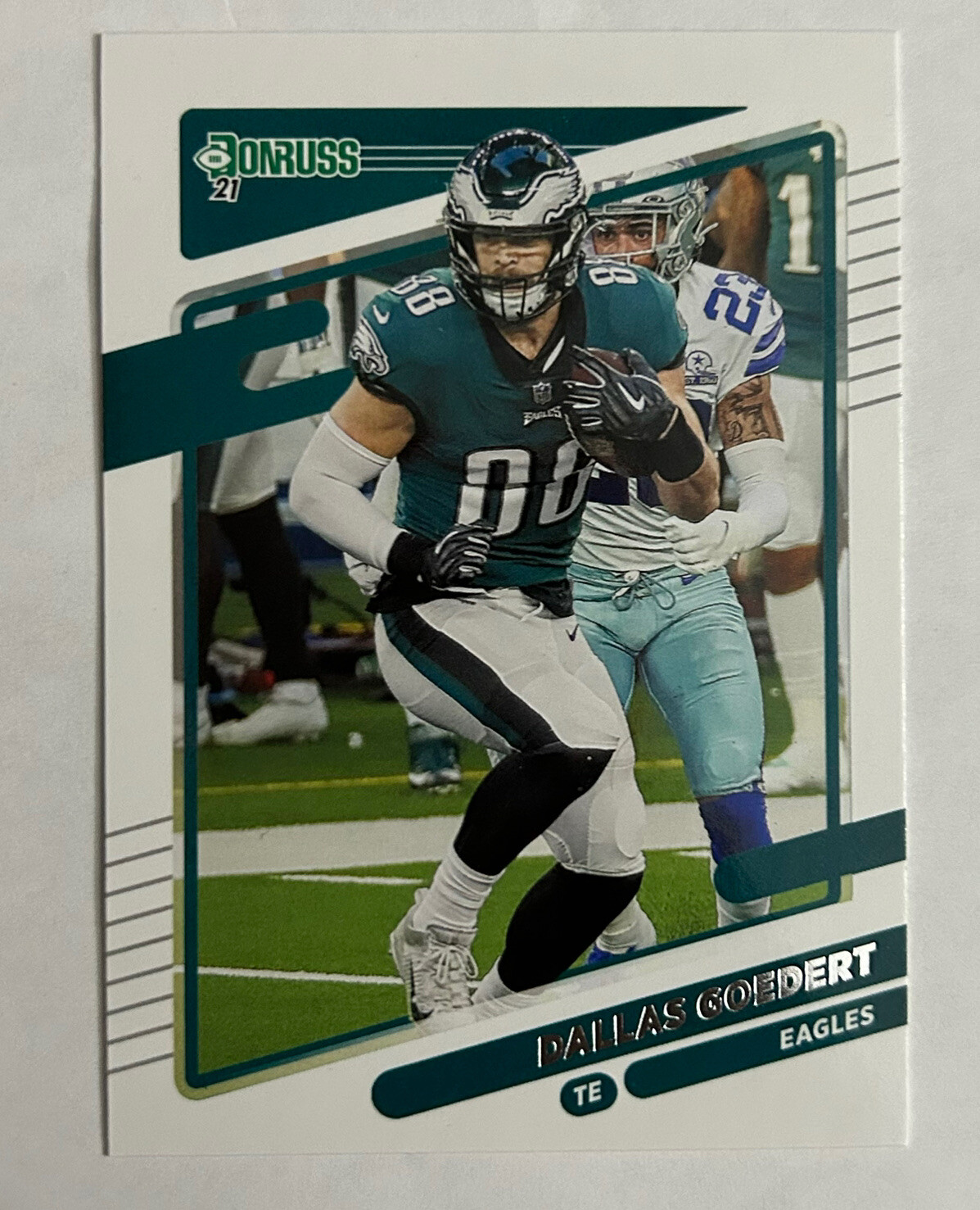 2021 Panini Donruss Dallas Goedert Philadelphia Eagles #111 Base Card ...