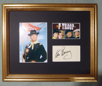 KEN BERRY F-TROOP SIGNED AUTOGRAPH DISPLAY W/ COA | eBay