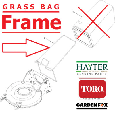 Geninue TORO 21" Commercial Mower MDL 22155 SN 312000-999999 BAG FRAME ...