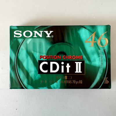SONY CDit II 46 Position Chrome Type 2 Ultra Slim Case Blank Audio ...