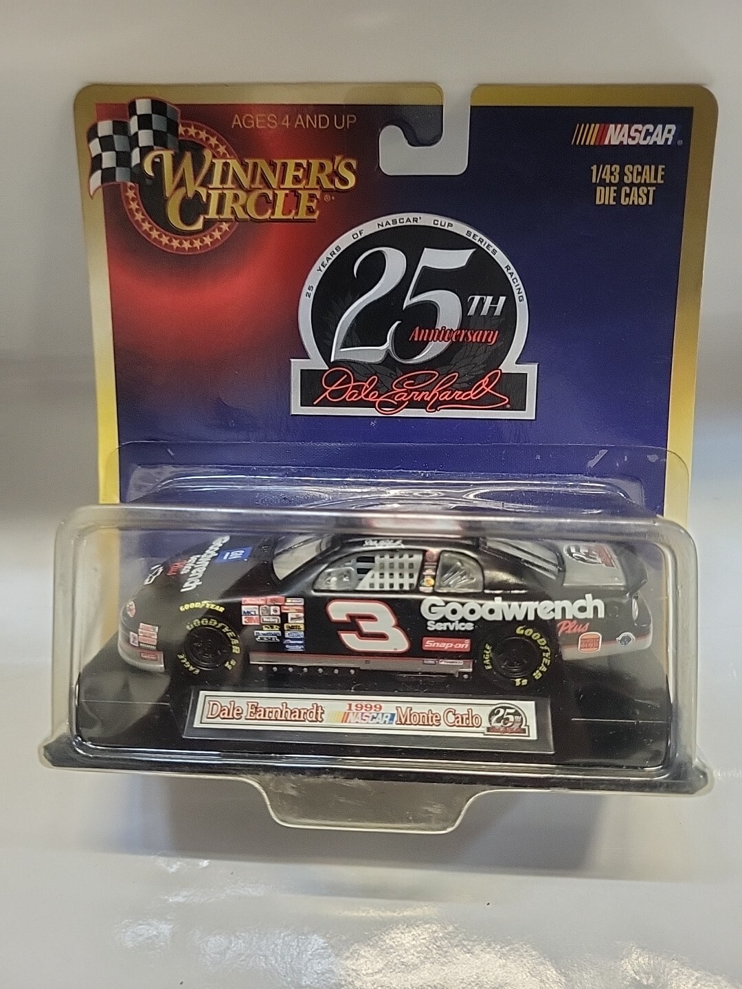 1/43 Scale Goodwrench #3 Car Dale Earnhardt 1999 Monte Carlo 25th ...