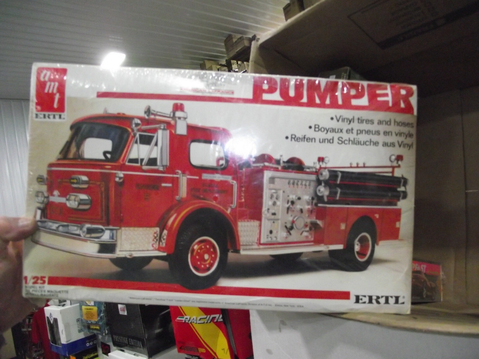 AMT Pumper fire truck model kit NIB sealed box does have a crunch see ...