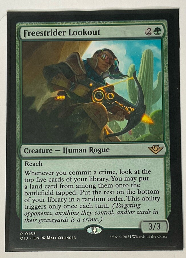 MTG Freestrider Lookout Outlaws of Thunder Junction 163 MINT | eBay