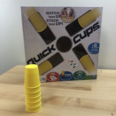 Quick Cups Party Board Game Replacement Cups 6 Yellow Cups Only | eBay