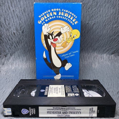 Sylvester Tweety's Crazy Capers VHS Tape 1985 Golden Jubilee 24 Karat ...
