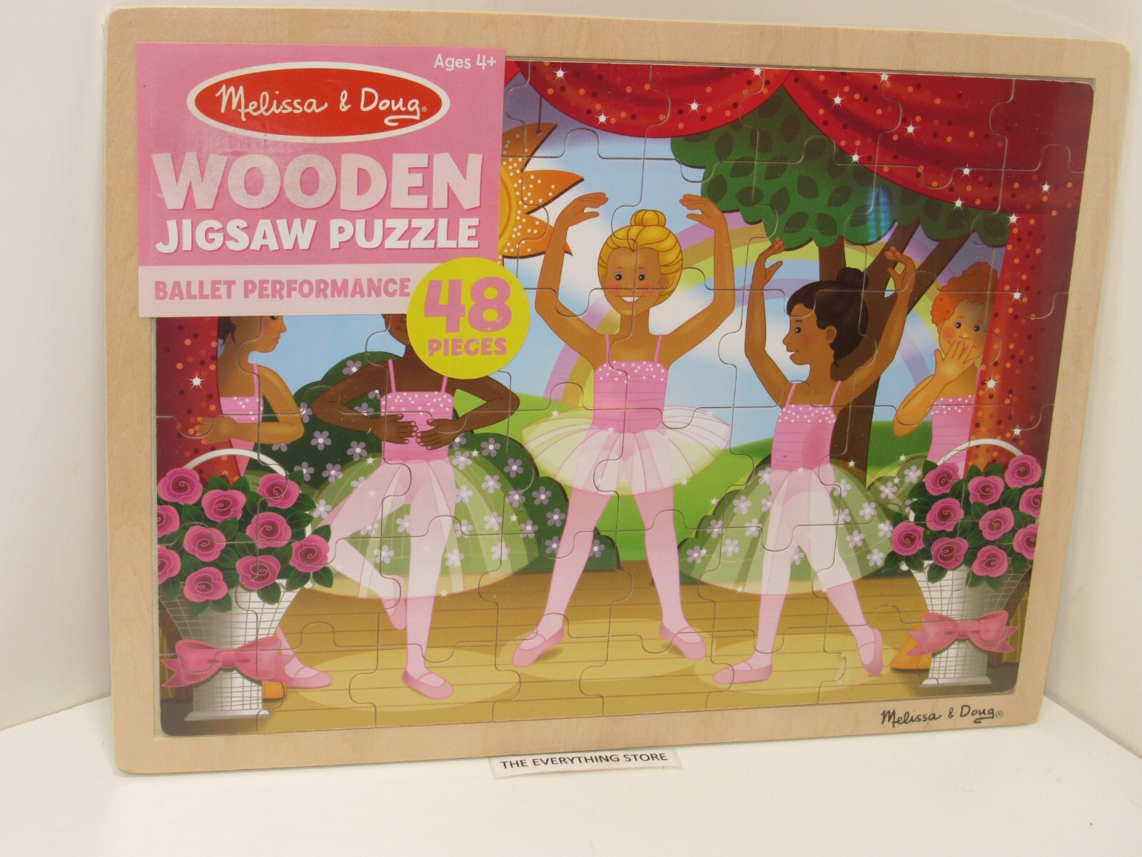 MELISSA & DOUG BALLET PERFORMANCE WOODEN PUZZLE 48 PIECES NEW SEALED ...