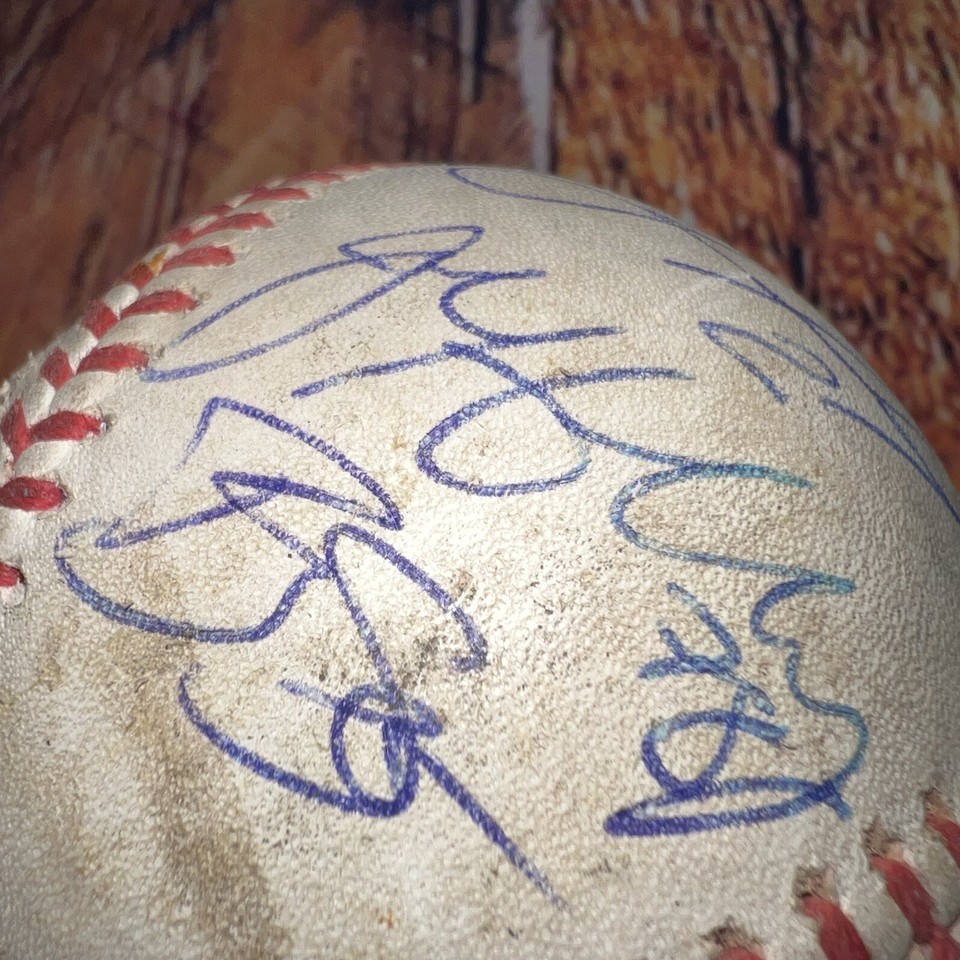 MLB Signed Autographed Baseball Ball UNKNOWN PLAYER SIGNATURES ...