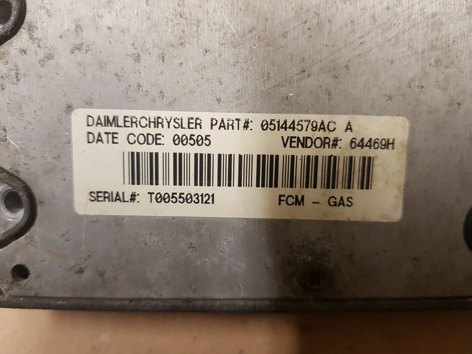 2005 CHRYSLER VOYAGER 2.8 D BODY CONTROL MODULE BCM 05144579AC | eBay