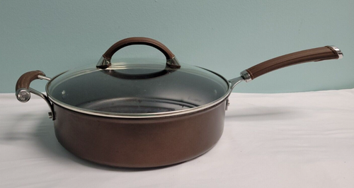 Circulon Premier Professional Bronze 5 Quart Frying/Saute Pan With Lid ...