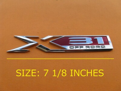 GMC SIERRA CHEVY SILVERADO X31 OFF ROAD EMBLEM LOGO BADGE SYMBOL USED ...