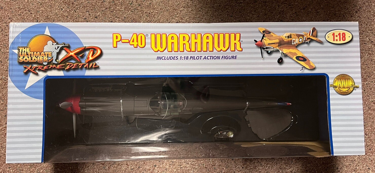 21st Century Toys P-40 Warhawk 1/18 Ultimate Soldier Xtreme Detail NIB ...