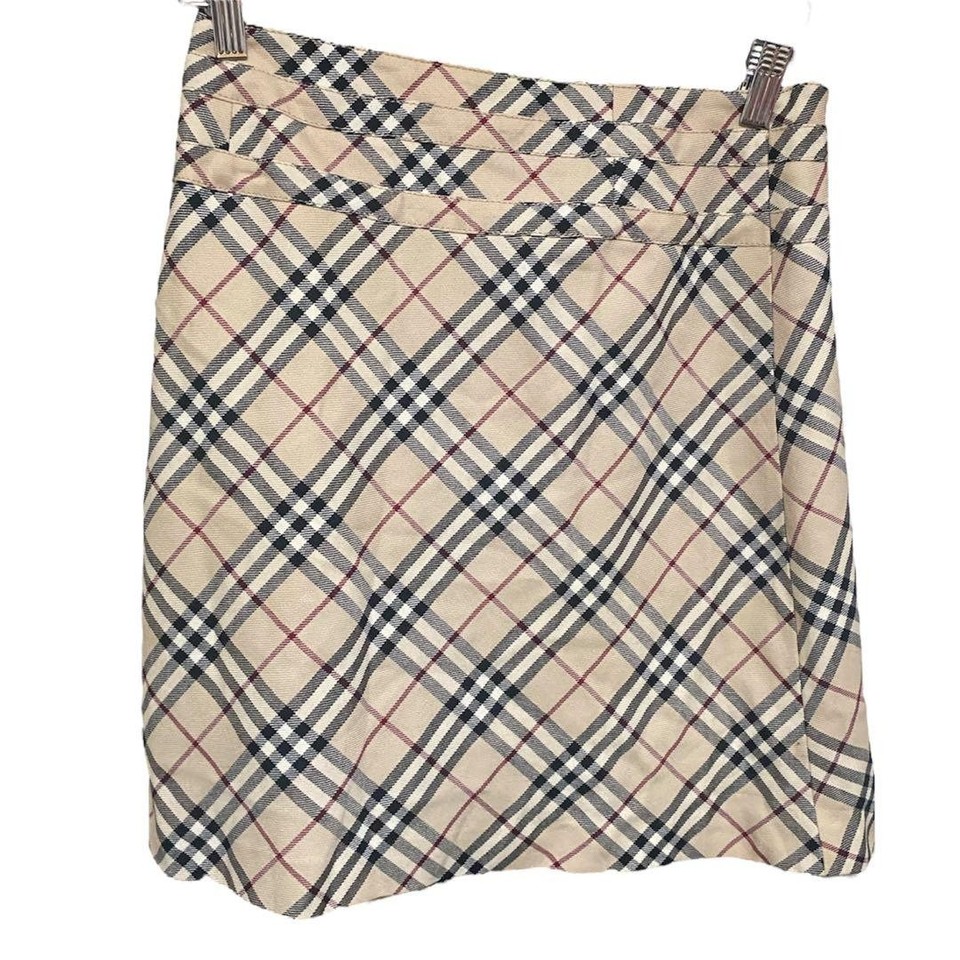 BURBERRY BLUE LABEL Pleated Mini Skirt Size 38 Nova Check Pattern | eBay