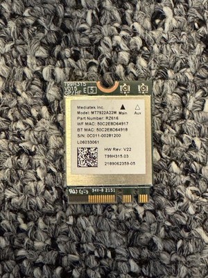 Mediatek MT7922 M.2 2230 WIFI 6E BLUETOOTH 5.2 CARD with PCIe adapter ...