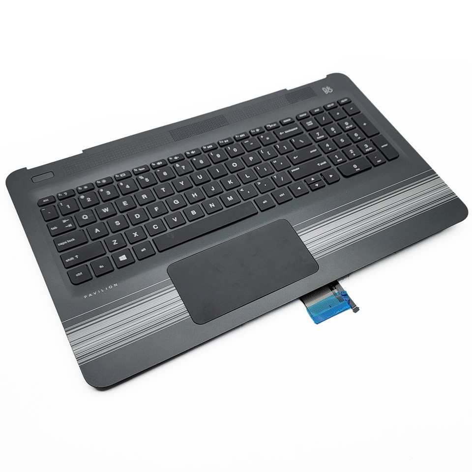 For HP Pavilion 15-AU 15-AW Palmrest Backlit Keyboard Touchpad 856035 ...