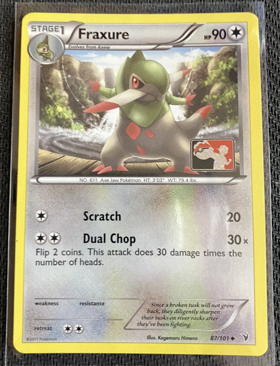 Pokemon Fraxure Card