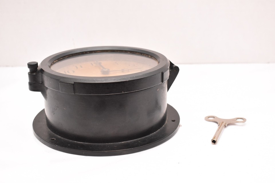 Antique Original WW2 US NAVY SHIPS WWII USN CHELSEA 6" DECK CLOCK WWII ...