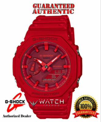 Casio G-Shock GA2100-4A Analog Digital Red Watch - Authorized Dealer ...