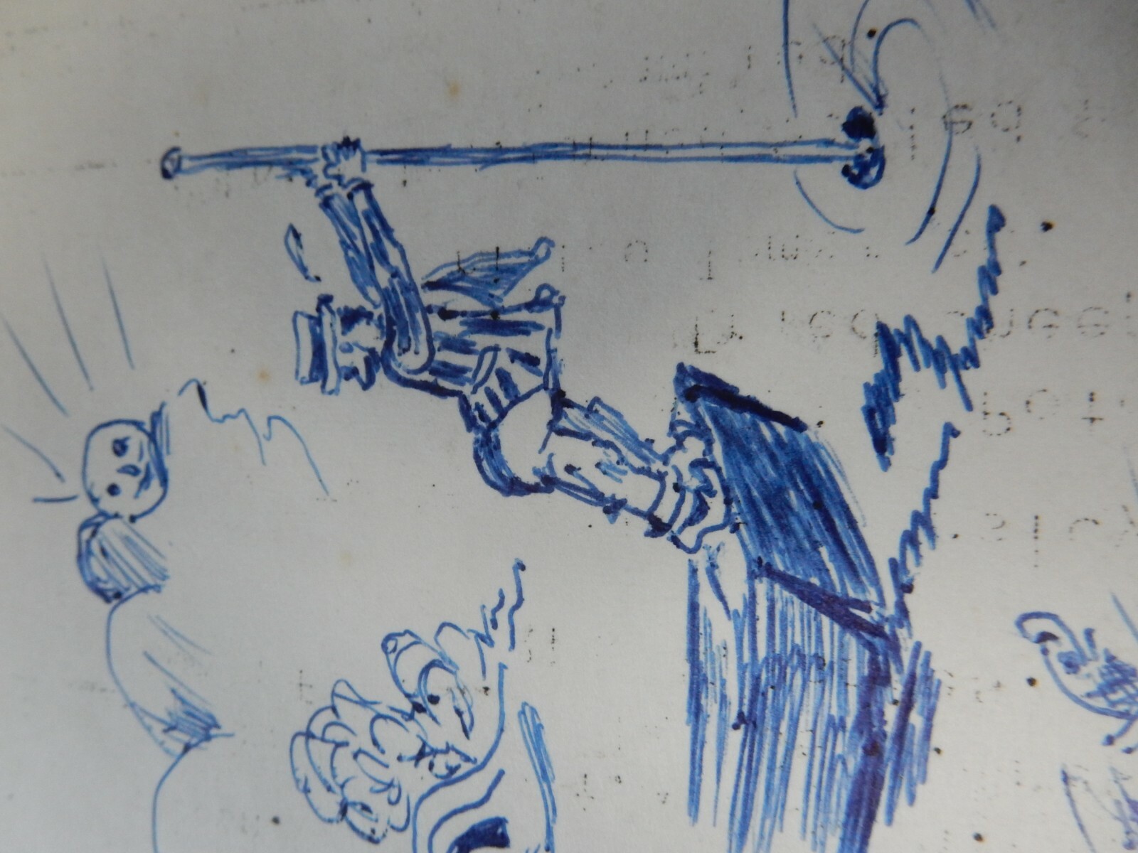 1970 TSS GOLFITO artist ink sketch FYFFES LINE LANDLUBBER PUNT PUNTING ...