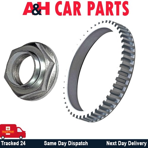 FRONT ABS RELUCTOR RING & SPINDLE NUT Fits KIA SPORTAGE MK4 HYUNDAI ...