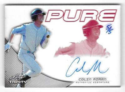 Colin Moran 2013 LEAF TRINITY BASEBALL AUTOGRAPH CARD Astros Pirates ...
