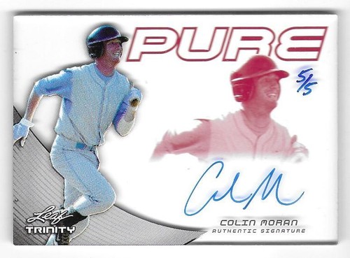 Colin Moran 2013 LEAF TRINITY BASEBALL AUTOGRAPH CARD Astros Pirates ...