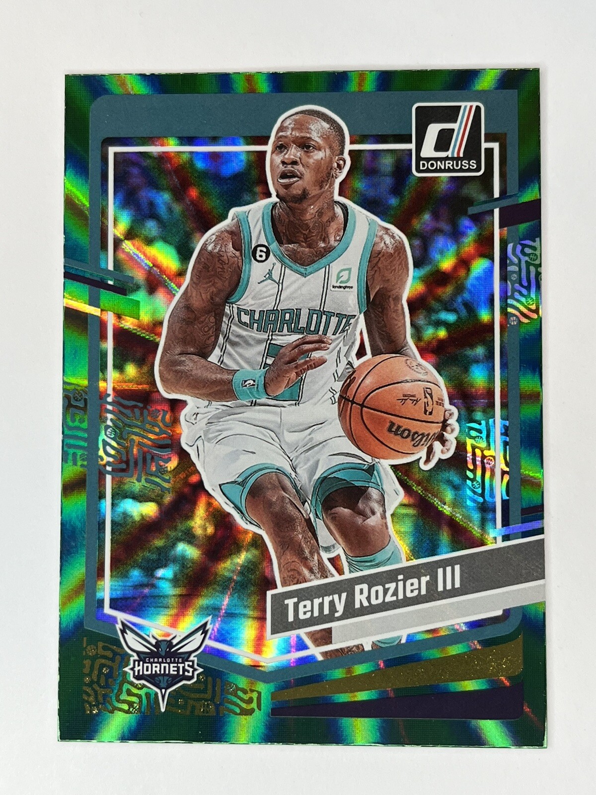 2023-24 Donruss Green Laser Holo Terry Rozier III Charlotte Hornets ...
