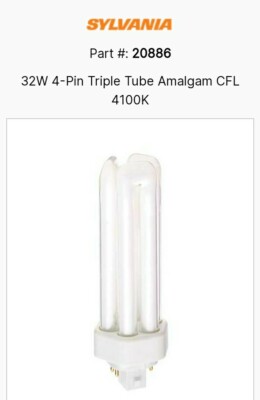 Sylvania 20886 CF32DT/E/IN/841/ECO 32W 4 Pin Triple Tube 4100K | eBay