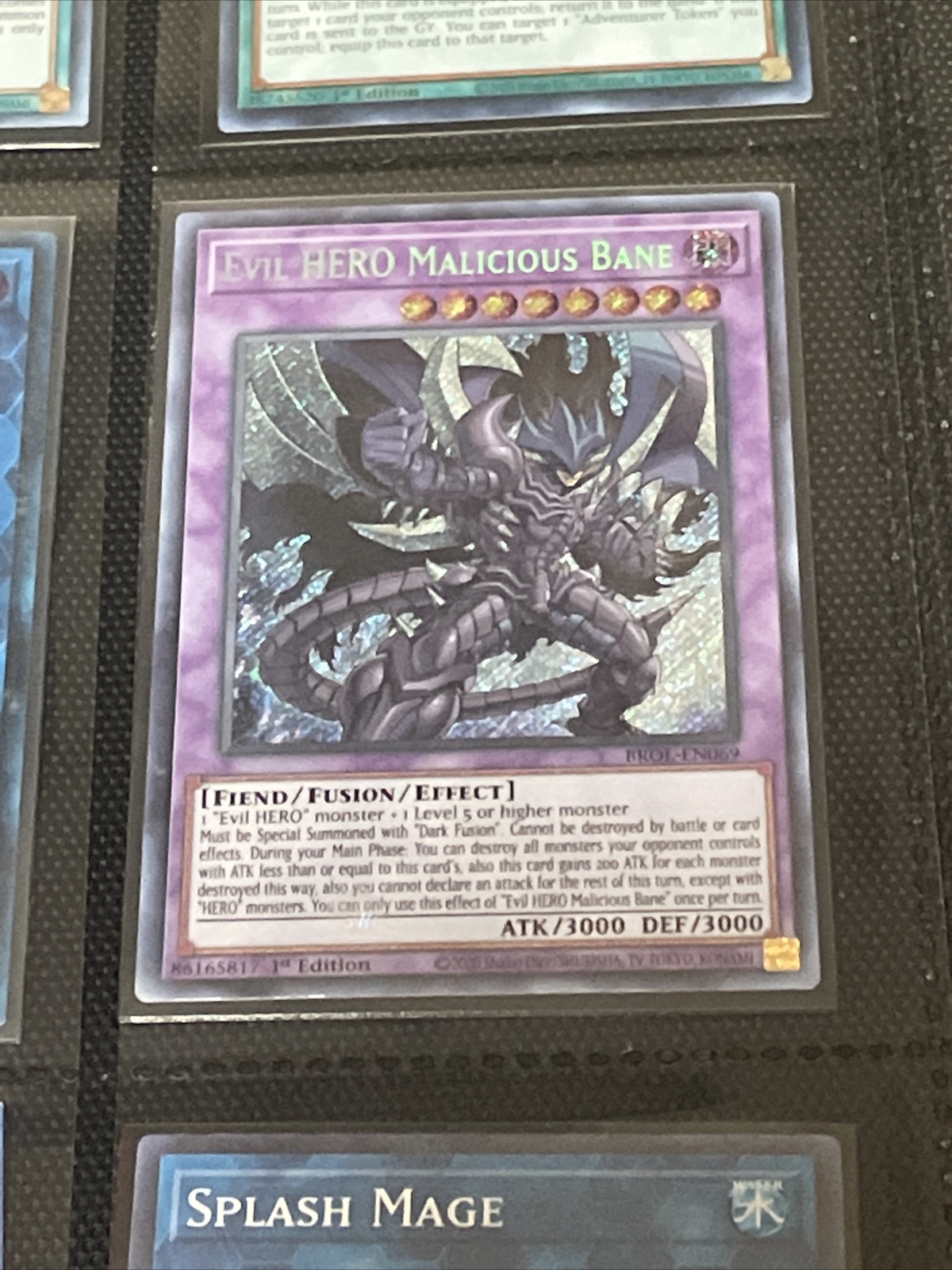 Yu-Gi-Oh! TCG Evil HERO Malicious Bane Brothers of Legend BROL-EN069 ...