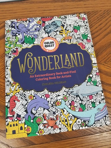 Color Quest Wonderland Seek And Find Adult Coloring Book | eBay