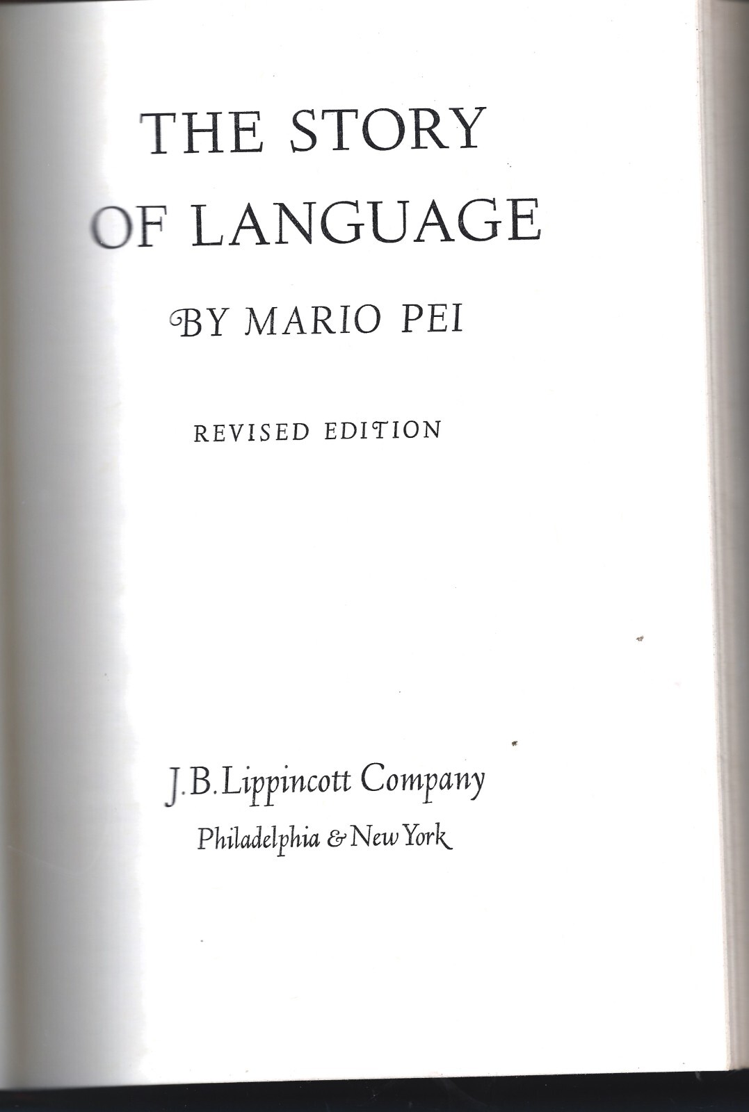 The Story of Language HB w/dj-Mario Pei-1965-5th Printing-491 pages | eBay