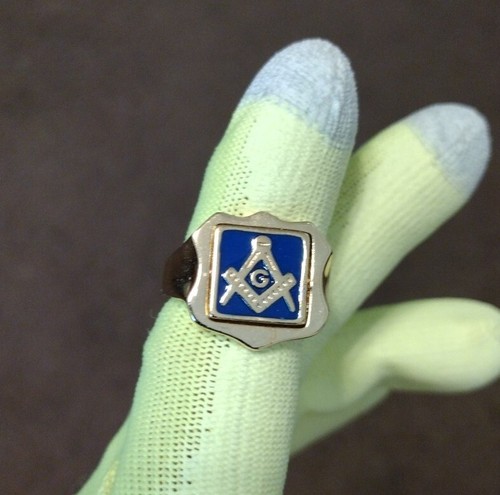 Reversible Gold Masonic Ring (SIZE 9) Freemason Ring Master Mason | eBay