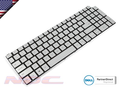 NEW Dell Inspiron 15/17 US/INT ENGLISH Backlit Laptop Keyboard Silver ...