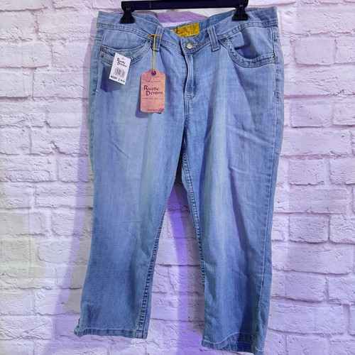 RUSTIC DENIM NWT Blue Denim Capris Sz 18 | eBay